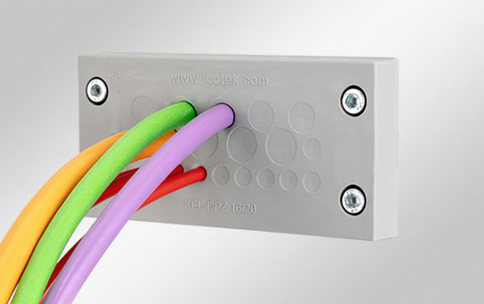 KEL-DPZ multi-membrane cable entry plates, round with metric threads ...