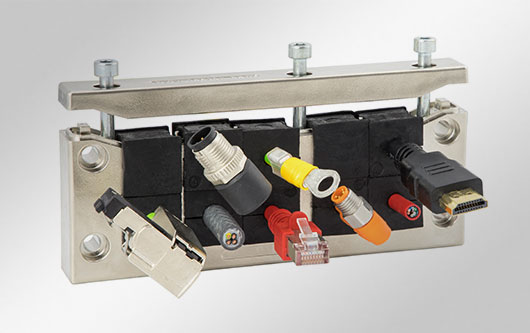 KEL-BES brush plate for cable pass-through