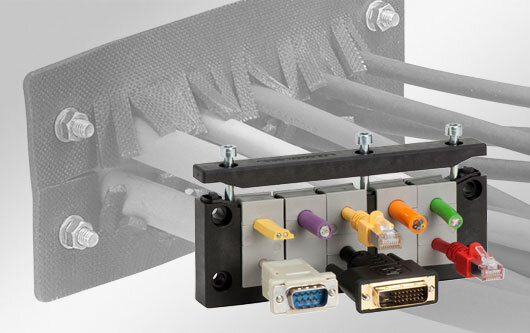 KEL-ER split cable entry frames for cables with connectors / IP66 / UL ...