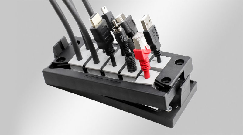 KEL-QUICK split multi cable transit frames for cables with connectors ...
