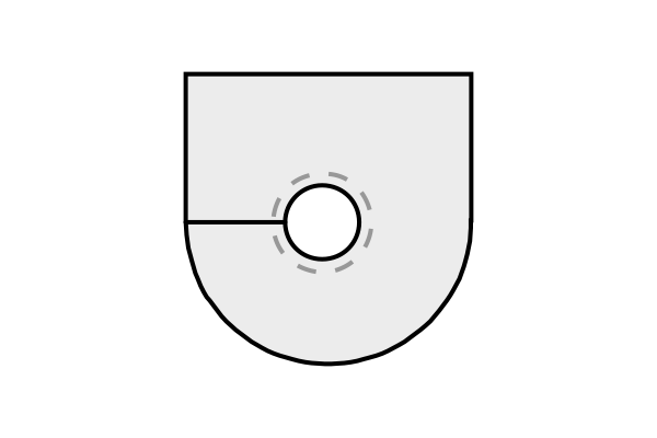 UT | Split U-shaped cable grommet for cables with connectors, up to IP54