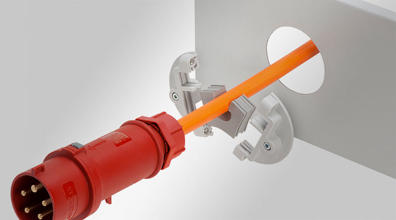 KVT 80 split cable gland for cables with connectors, suitable on cut ...