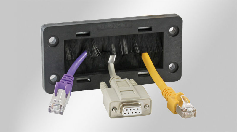 KEL-BES brush plate for cable pass-through