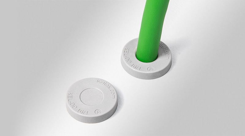 KEL-DP multi-membrane cable entry plates, round pluggable into metric ...