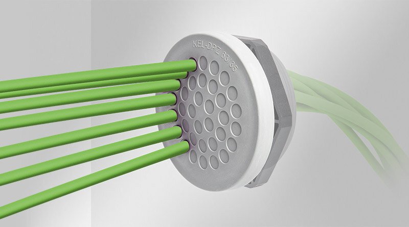 KEL-DPZ Multi-Membrane Cable Entry Plates, Round with Metric Threads ...