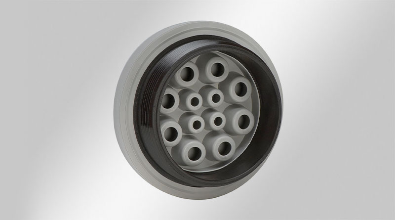 KEL-DPZ Multi-Membrane Cable Entry Plates, Round with Metric Threads ...