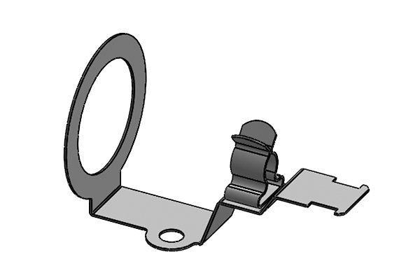 KVT-EMC bracket with shield clamp for split cable glands KVT and QVT