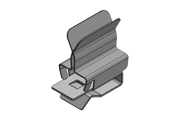 EMC Shield Clamps for 10 × 3 mm Bus Bar, Pluggable