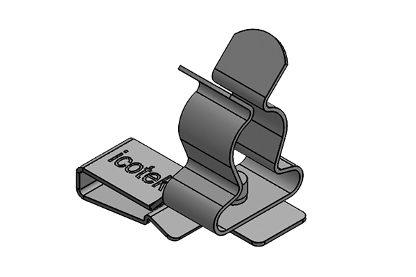 EMC Shield Clamps for 10 × 3 mm Bus Bar, Pluggable