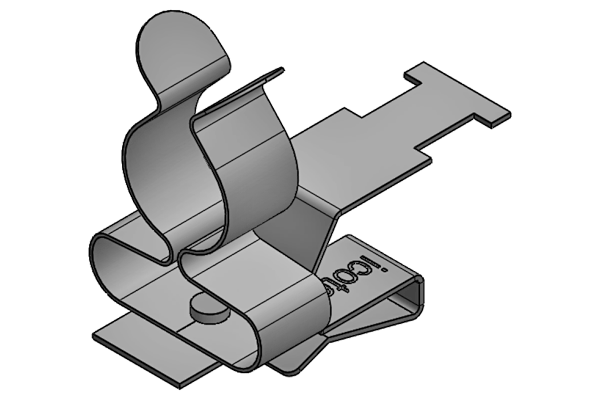 EMC Shield Clamps for 10 × 3 mm Bus Bar, Pluggable