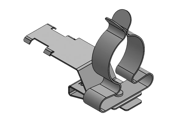 EMC Shield Clamps for 10 × 3 mm Bus Bar, Pluggable