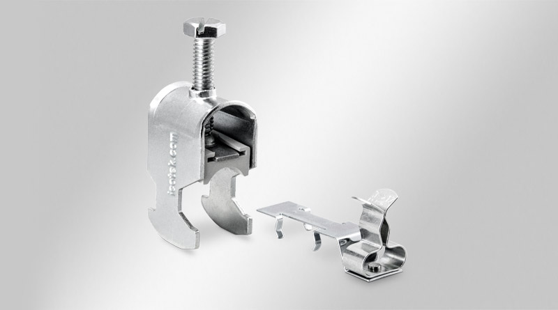 EMC shield clamps for 30 mm DIN rail shape C with or without integrated ...