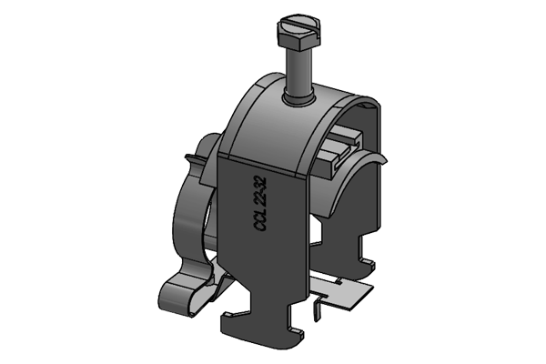 EMC shield clamps for 30 mm DIN rail shape C with or without integrated ...