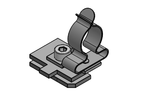 EMC Shield Clamps for C section rails C30, with or without Integrated ...