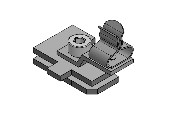 EMC shield clamps for 30 mm DIN rail shape C with or without integrated ...