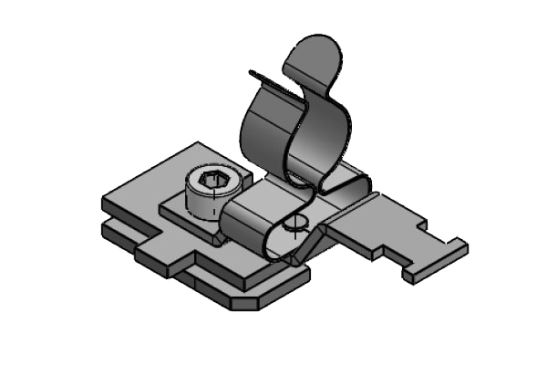 EMC shield clamps for 30 mm DIN rail shape C with or without integrated ...