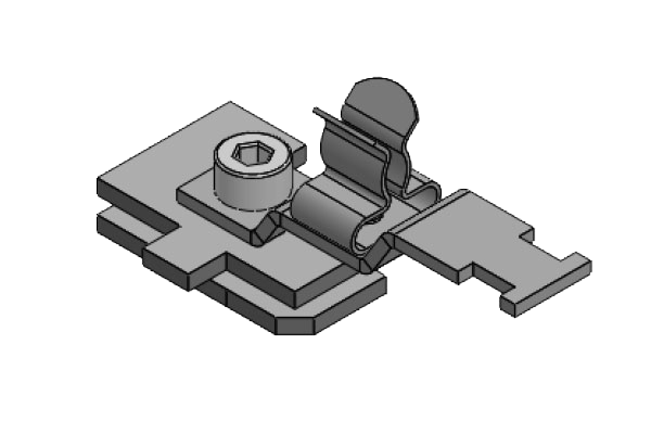 EMC shield clamps for 30 mm DIN rail shape C with or without integrated ...