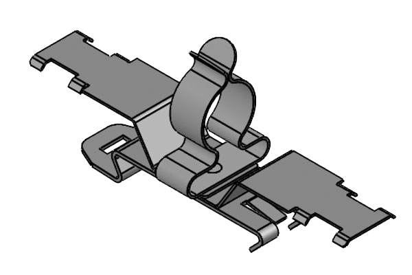EMC shield clamps for 35 mm top hat rails, pluggable, with or without ...
