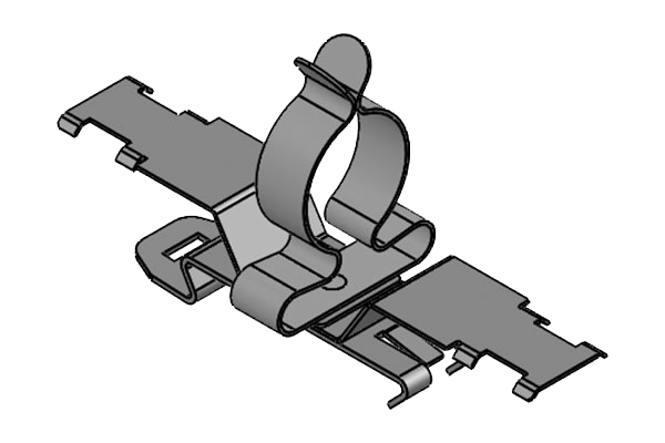 EMC shield clamps for 35 mm DIN rail shape H, pluggable with or without ...
