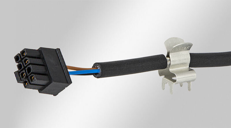 EMC Shield Clamps for Printed Circuit Boards with Soldering Foot