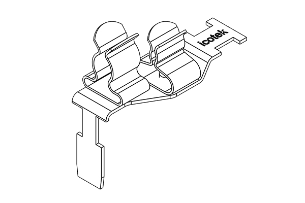EMC Shield Clamps for Bus Modules with Plug-In Mounting Function