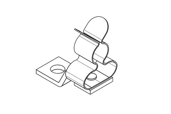 EMC shield clamps for screw assembly, with or without integrated strain ...