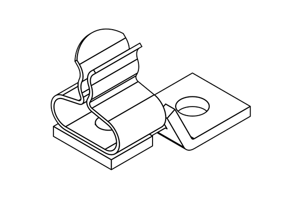 EMC Shield Clamps for Screw Assembly, with or without Integrated Strain ...