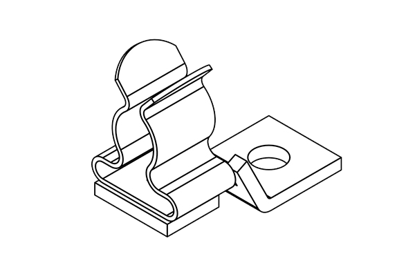 EMC shield clamps for screw assembly, with or without integrated strain ...