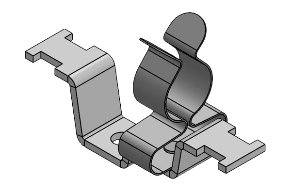 EMC shield clamps for screw assembly, with or without integrated strain ...
