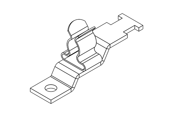 EMC shield clamps for screw assembly, with or without integrated strain ...