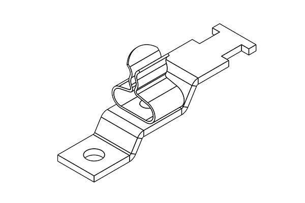 EMC shield clamps for screw assembly with or without integrated strain ...