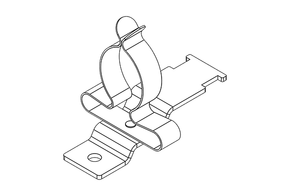 EMC shield clamps for screw assembly, with or without integrated strain ...