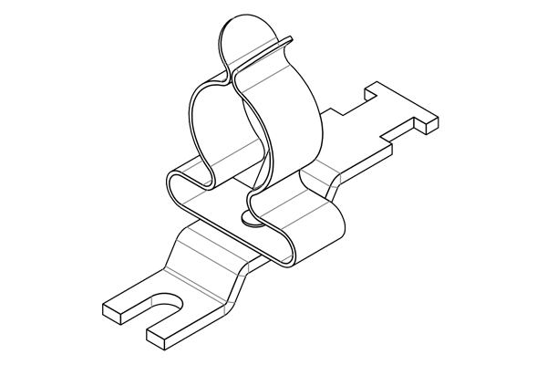 EMC shield clamps for screw assembly, with or without integrated strain ...