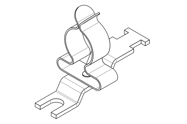 EMC shield clamps for screw assembly, with or without integrated strain ...