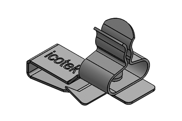 EMC shield clamps for metal sheet edges, pluggable with or without ...