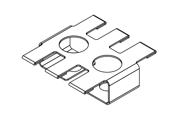 ZL|SB-EMV Schirmbleche für Zugentlastungsleisten