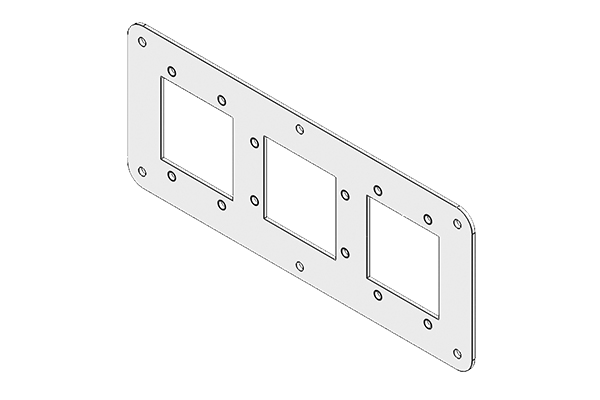 FP Flange Plates for Cable Entry Systems Suitable for Numerous Rittal ...