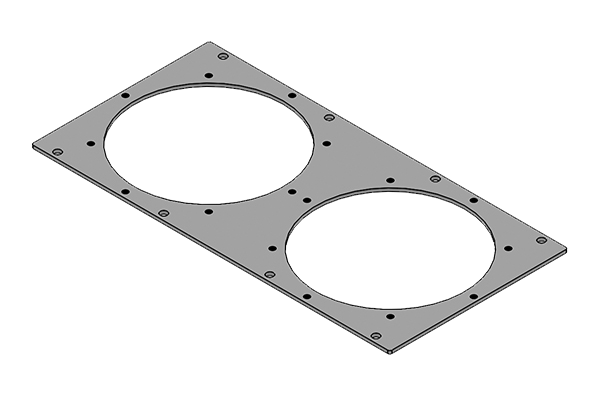 MP modular gland plates for Rittal / Lohmeier enclosures / IP54