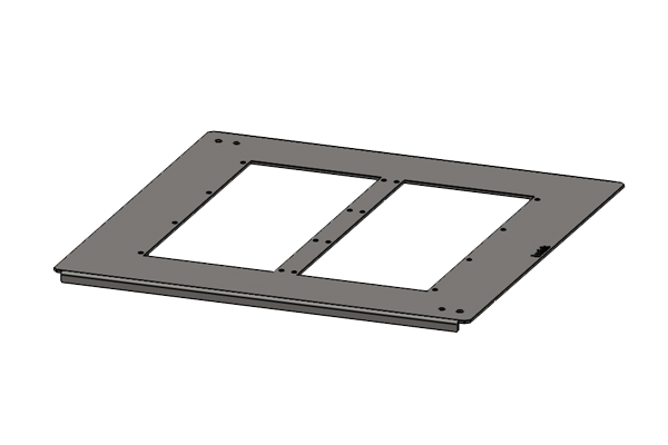 KDR-BMP enclosure base plate for module plates for Rittal TS 8 & Rittal ...
