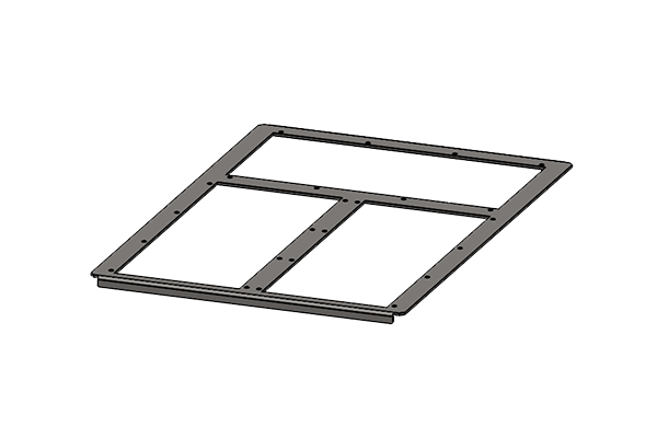 KDR-BMP enclosure base plate for module plates for Rittal TS 8 & Rittal ...