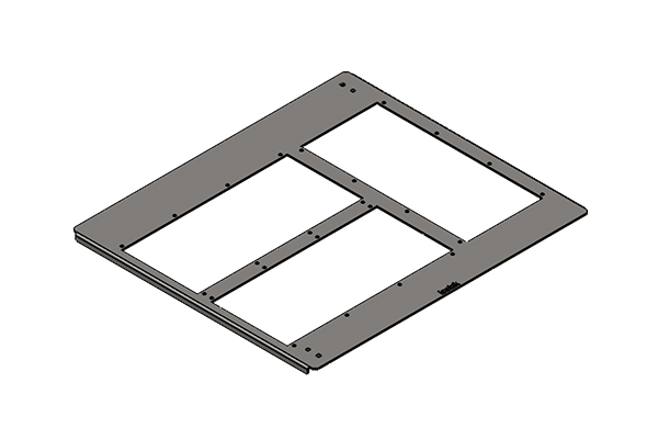 KDR-BMP enclosure base plate for module plates for Rittal TS 8 & Rittal ...