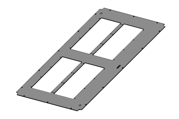 KDR-BMP enclosure base plate for module plates for Rittal TS 8 & Rittal ...