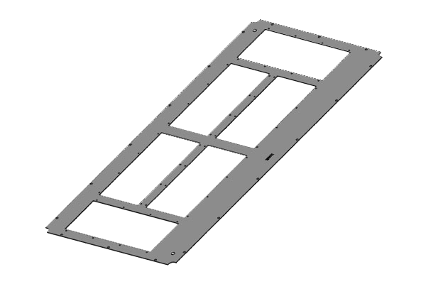 KDR-BMP enclosure base plate for module plates for Rittal TS 8 & Rittal ...