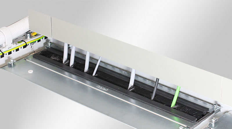 KDR-BES Split Gland Plates with Brush Grommets for Rittal TS 8 Enclosures