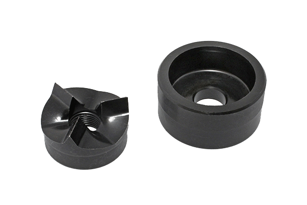 Round punches for cut-outs of cable glands and round cable entry plates