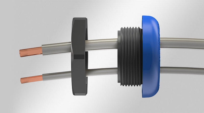 KEL-DPZ-HD hygienic multi-membrane cable entry plates, round, with ...