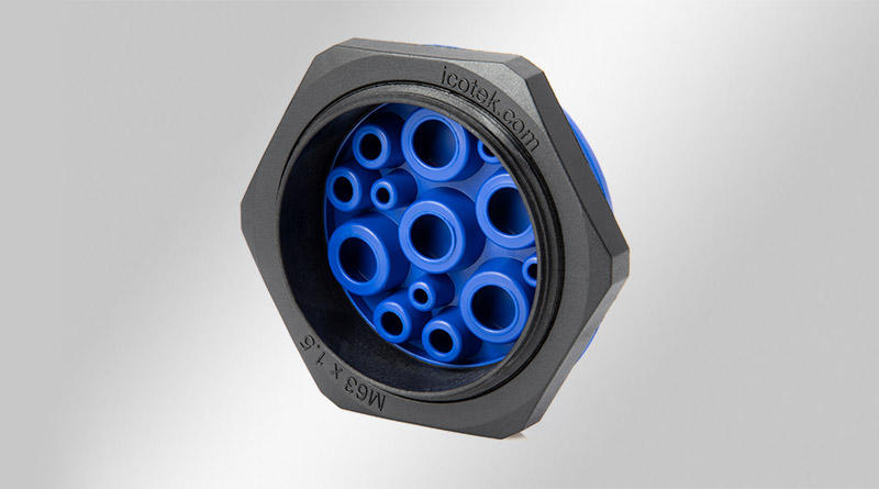 KEL-DPZ-HD hygienic multi-membrane cable entry plates, round, with ...