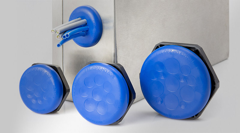 KEL-DPZ-HD hygienic multi-membrane cable entry plates, round, with ...