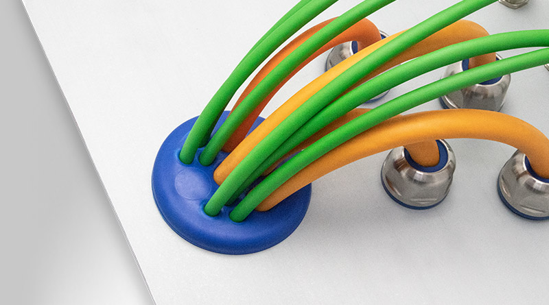 KEL-DPZ-HD hygienic multi-membrane cable entry plates, round, with ...